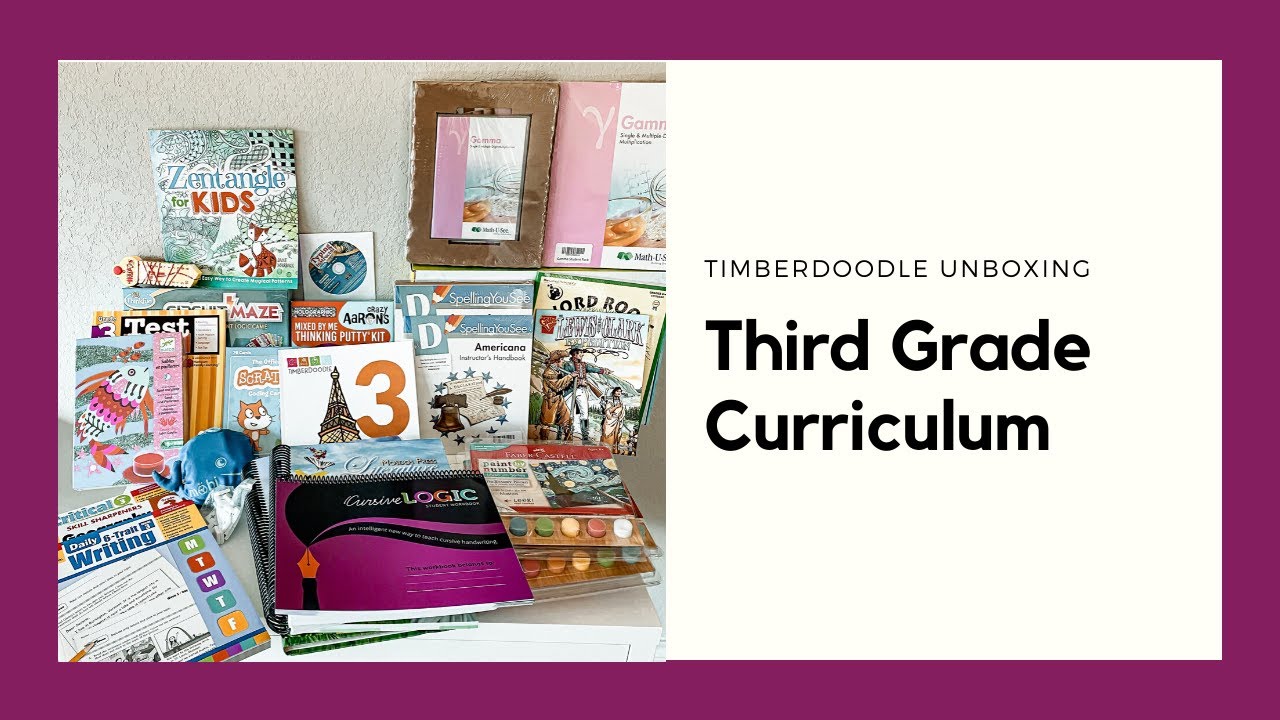 TIMBERDOODLE UNBOXING: Third Grade Curriculum 2020-2021 - YouTube