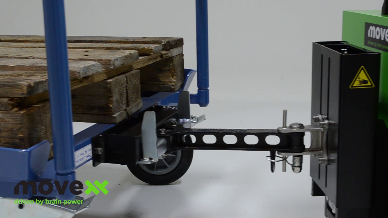 Movexx T2500 electric tug with forklift - Improving Efficiëncy - YouTube