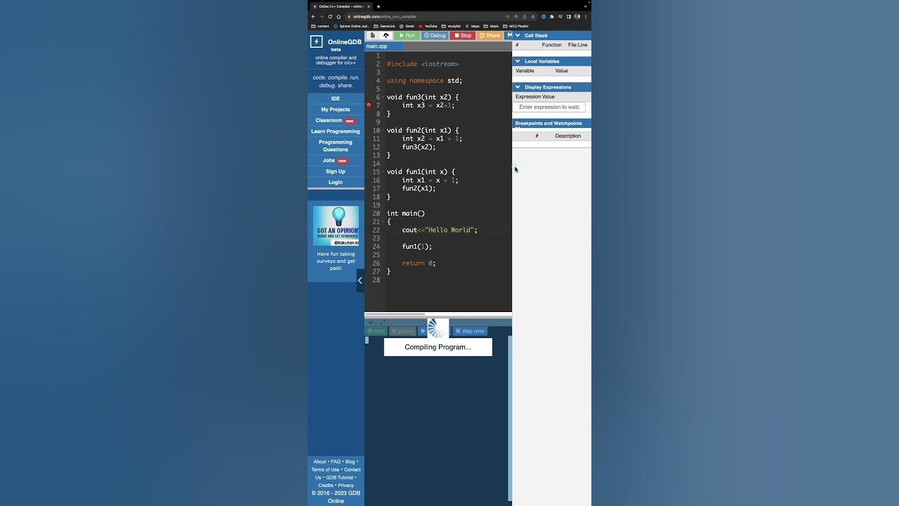 Gdb Bt Full Gdb Debugger Trick Youtube