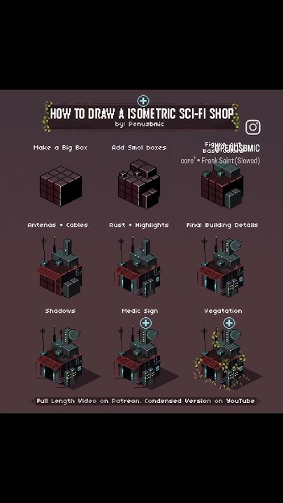 Isometric pixel art tutorial #pixelart #indiedev #gamedev #indiegamedev #gaming #tutorial #scifi ...