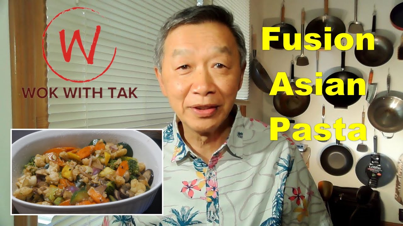 Vegetarian Fusion Asian Pasta in 9 min from scratch - YouTube