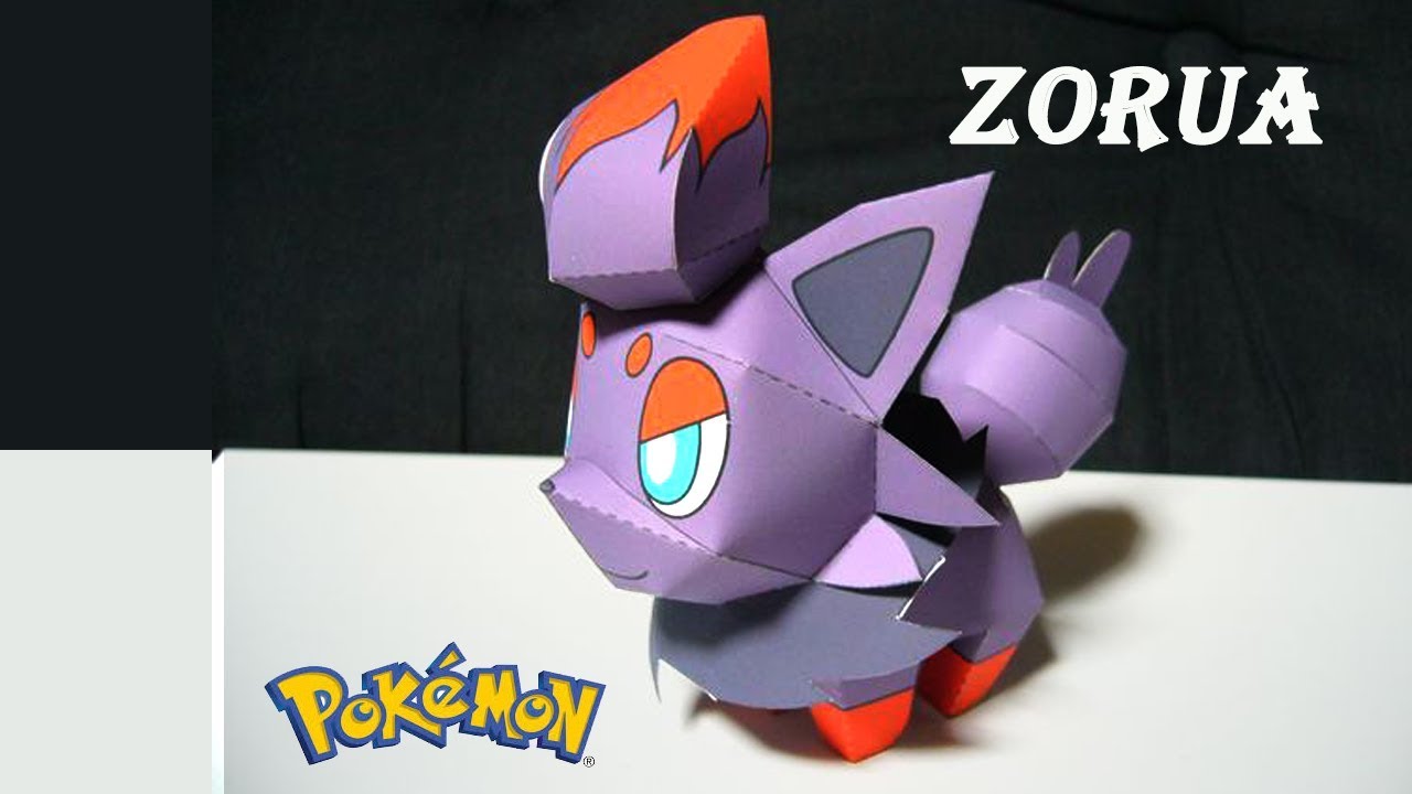Pokemon Papercraft : Zorua (zoroark) | papercraft 99 - YouTube