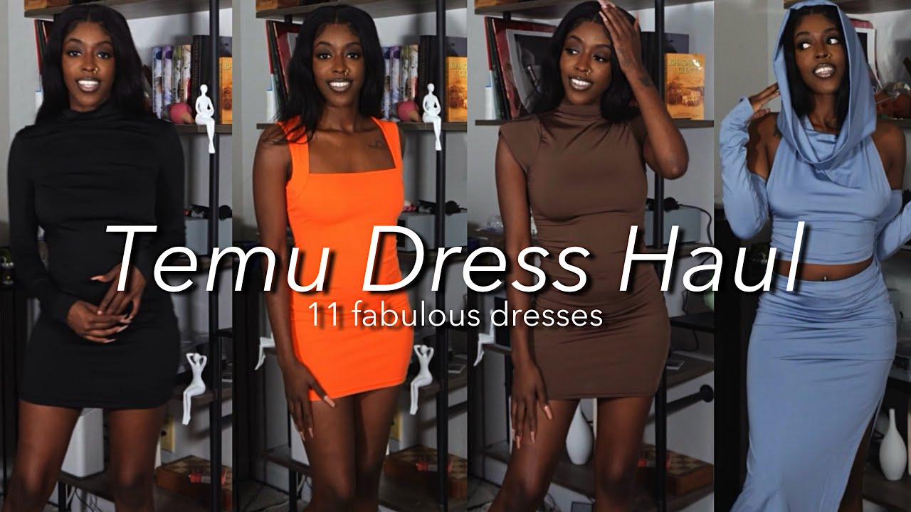 Temu Dress Haul + Try On | Fall Dress Haul - YouTube