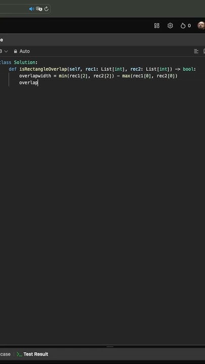 Leetcode 836: Rectangle Overlap - YouTube