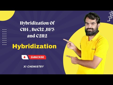 Hybridization of BeCL2 , BF3 , CH4 and C2H2 || Hybridization of ...