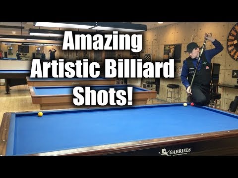 Amazing Artistic Billiard Shots!!! - YouTube