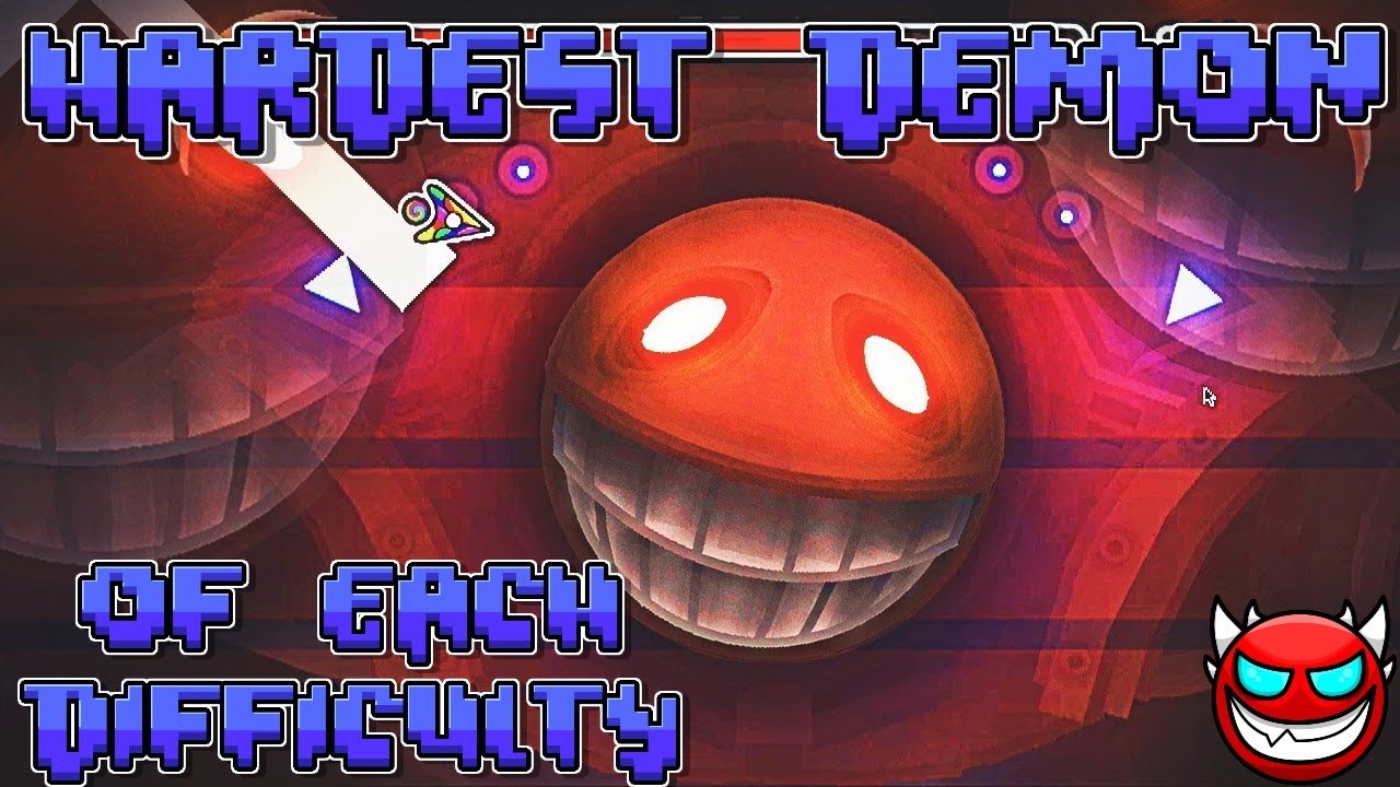 Hardest Demon Level Of Each Difficulty | Geometry Dash | Elspex - YouTube