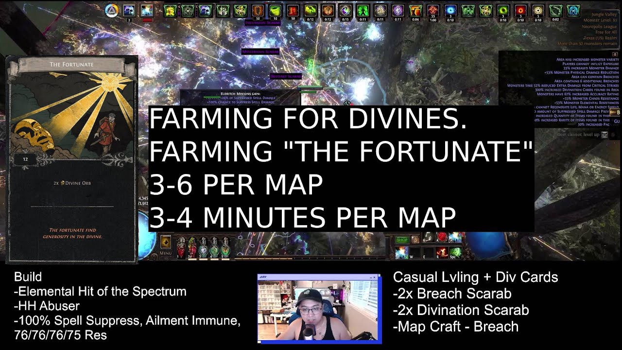 [PoE 3.24] - Divination Card Farming (3-6 The Fortunates per Map ...