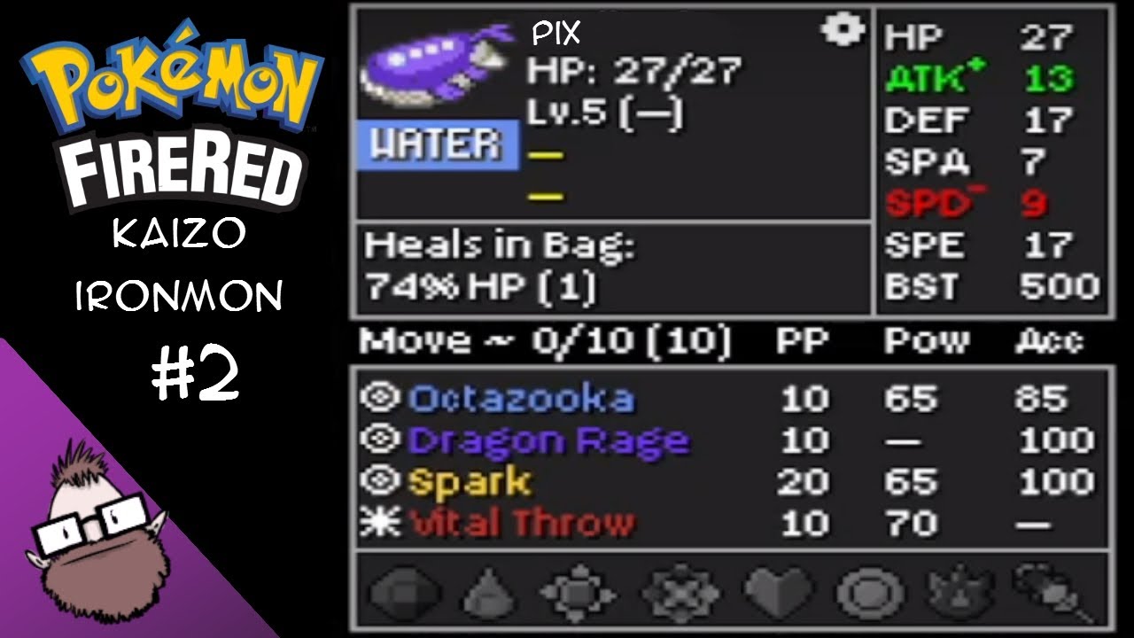The Kaizo ironmon adventures of pix part 2 (stream playthrough) - YouTube