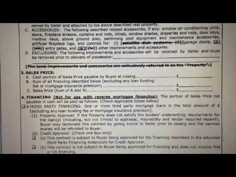 TREC Sales Contract Changes - YouTube