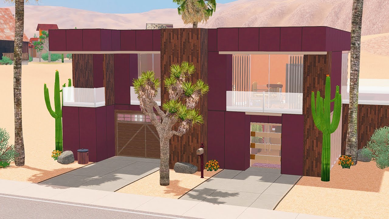 I BUILT A MODERN DESERT HOME IN THE SIMS 3 - YouTube