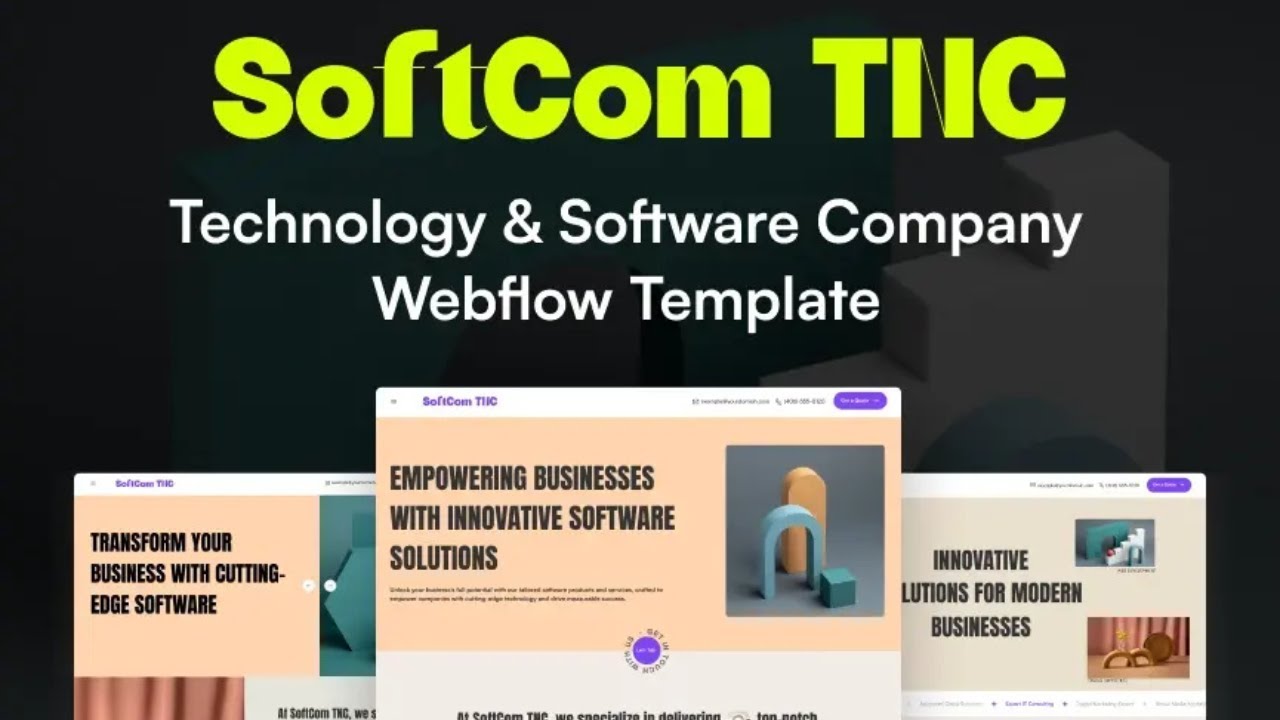 How to Use SoftCom TNC Webflow Template | Agency, Software Firm, IT ...