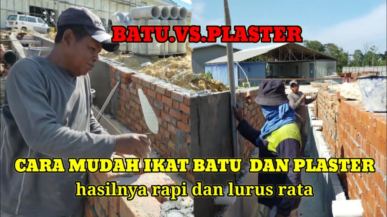 cara mudah ikat batu atau plaster. cepat gampang hasilnya halus pada ...