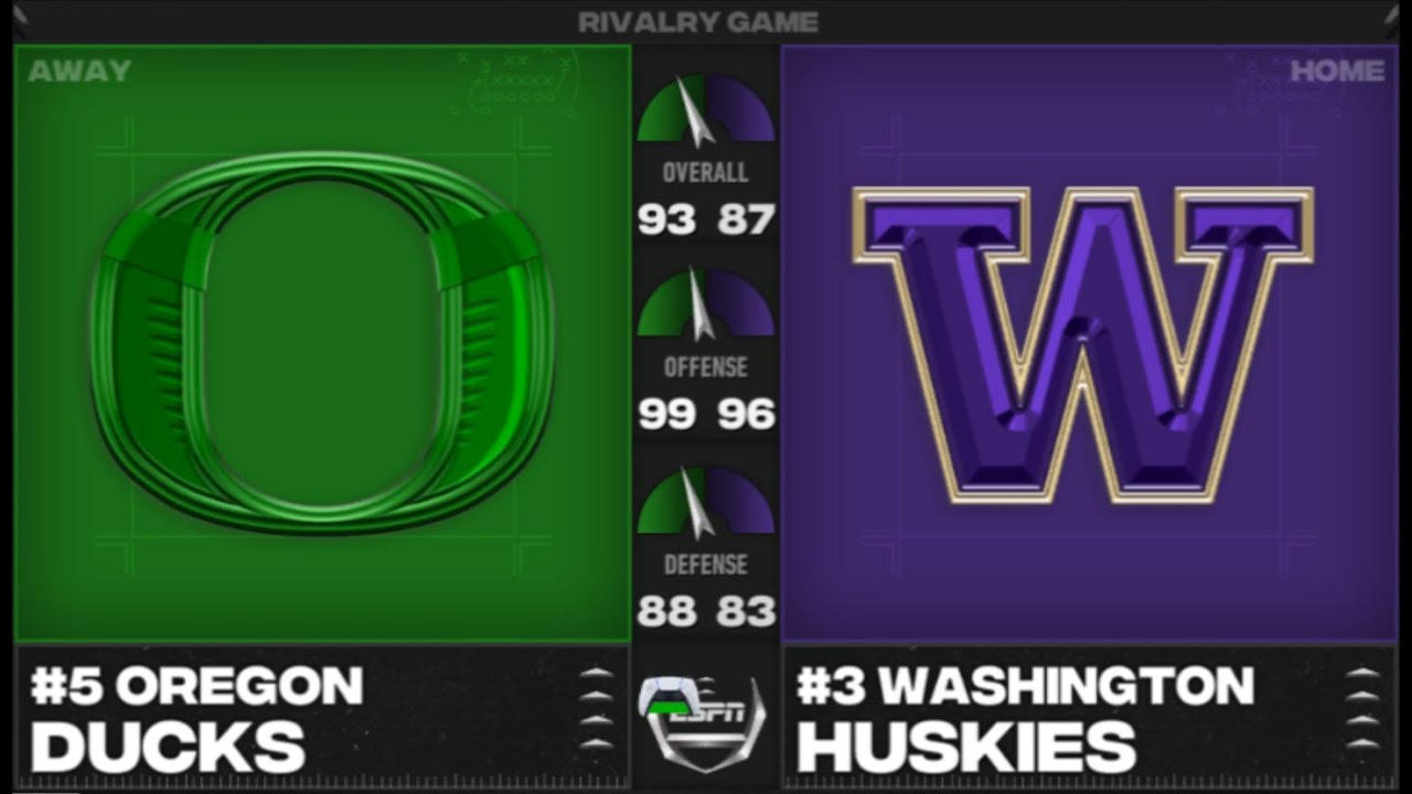 NCAA 24 B1G Conference Championship 1/2: (5) Oregon Ducks vs (3 ...