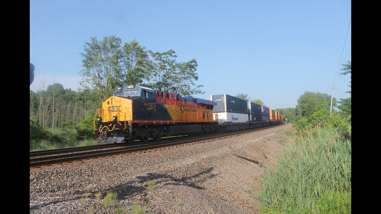 X363 and I157 with the new Chessie Heritage Unit leading 7/4/23 - YouTube