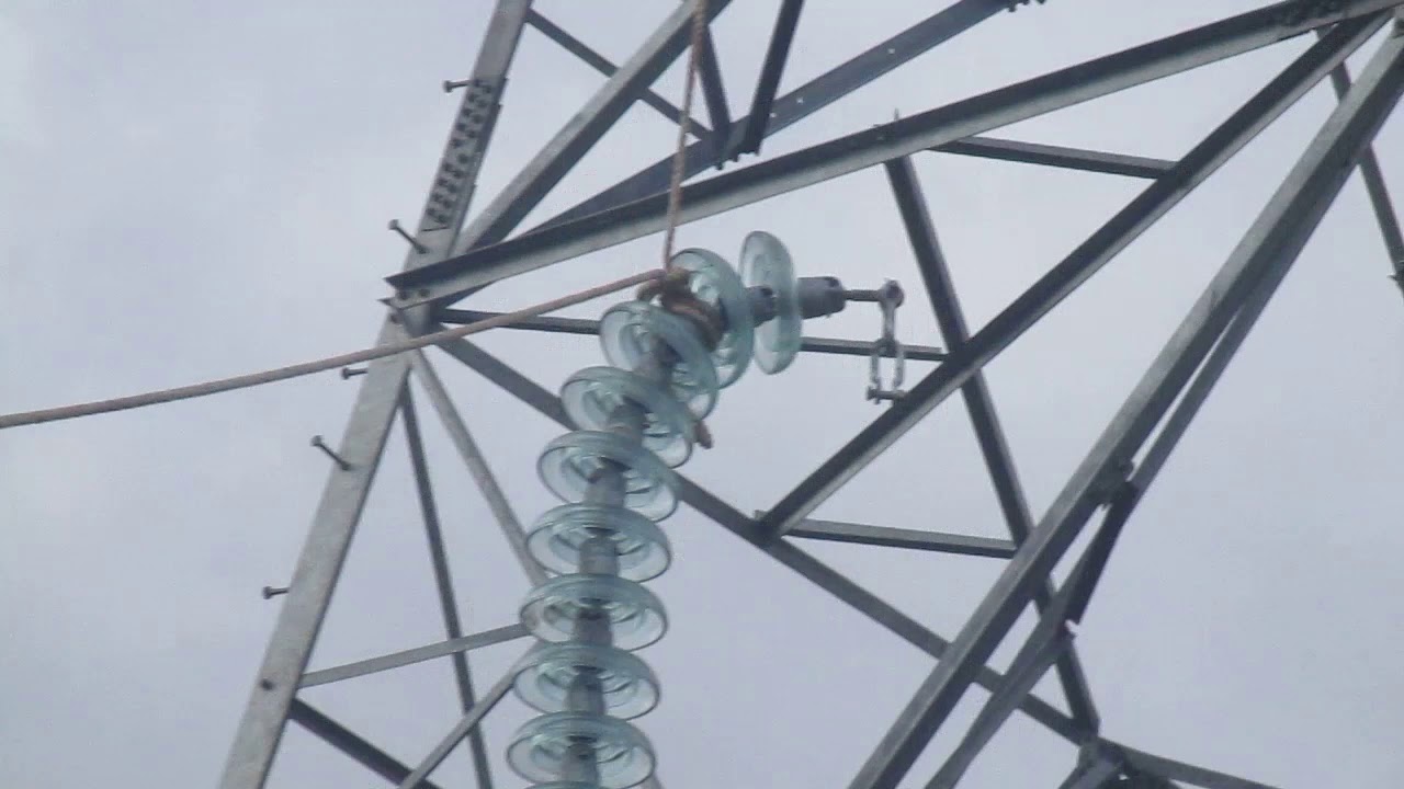 Insulator Lifting To The Transmission Tower Simple Method - YouTube