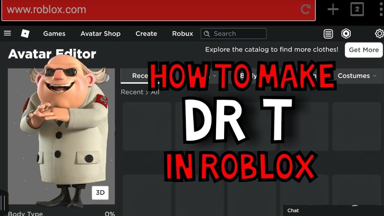 How To Make Dr T in Roblox - YouTube
