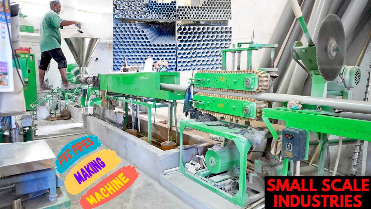 PVC Pipes Manufacturing Production | PVC pipe from Waste Plastic ...