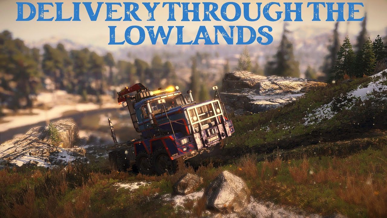 "SnowRunner | Delivery Through the Lowlands Mission: PLAD 450 in Maine ...