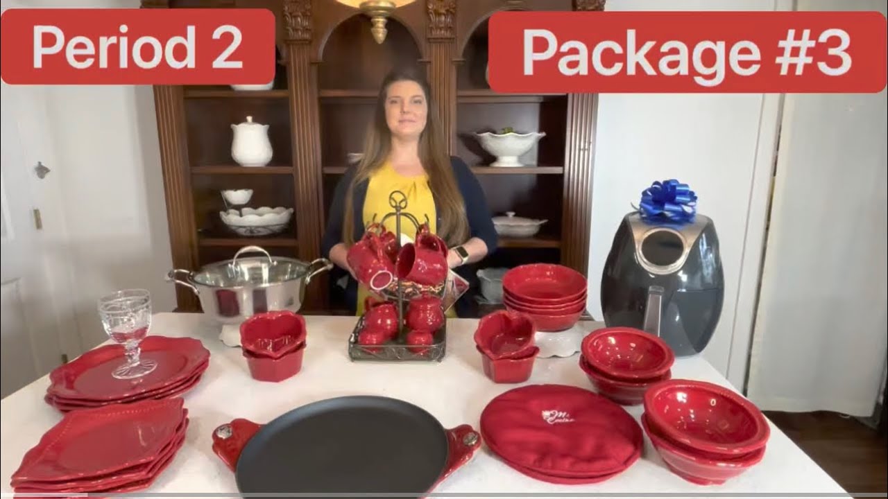 Princess House Pd 2 Pkg #3 Gorgeous Red Pavillion Berry - YouTube