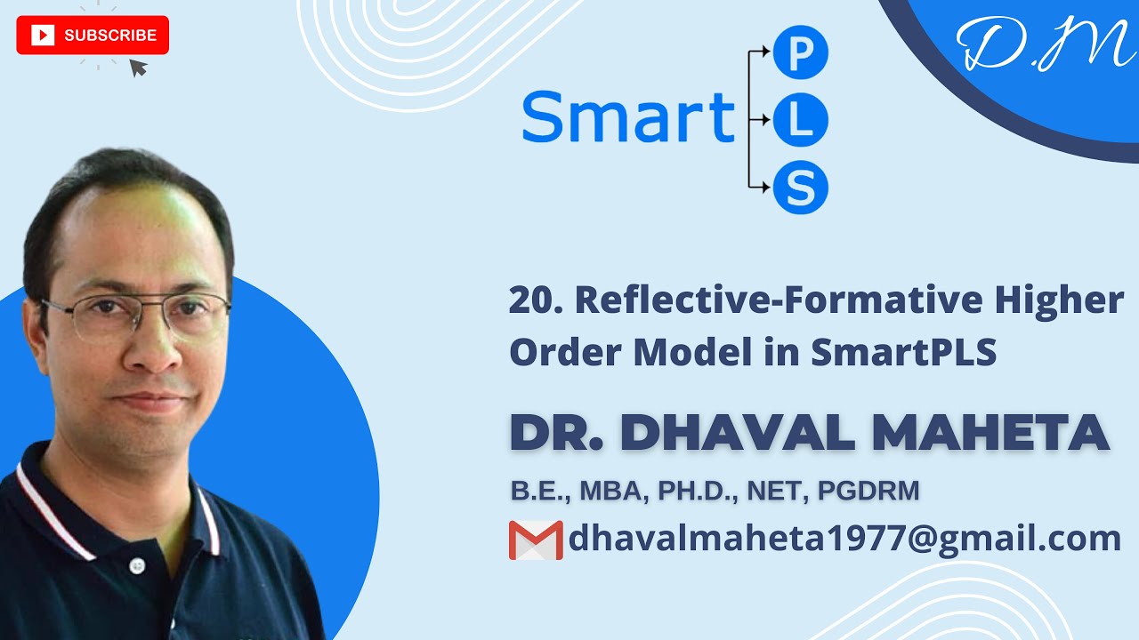 20. Reflective-Formative Higher Order Model in SmartPLS || Dr. Dhaval ...