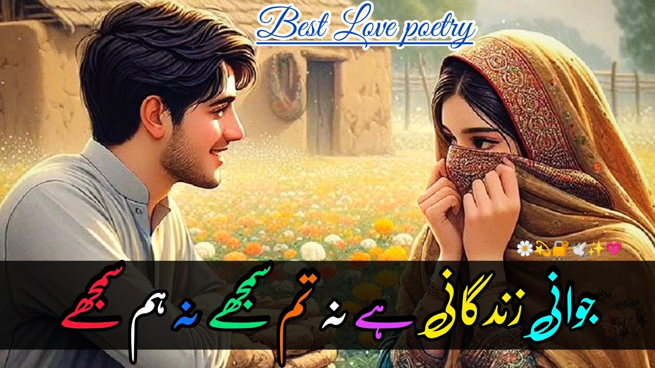 Love Poetry / Na tum samja na hum samjha / Saba Akbarabadi poetry ...