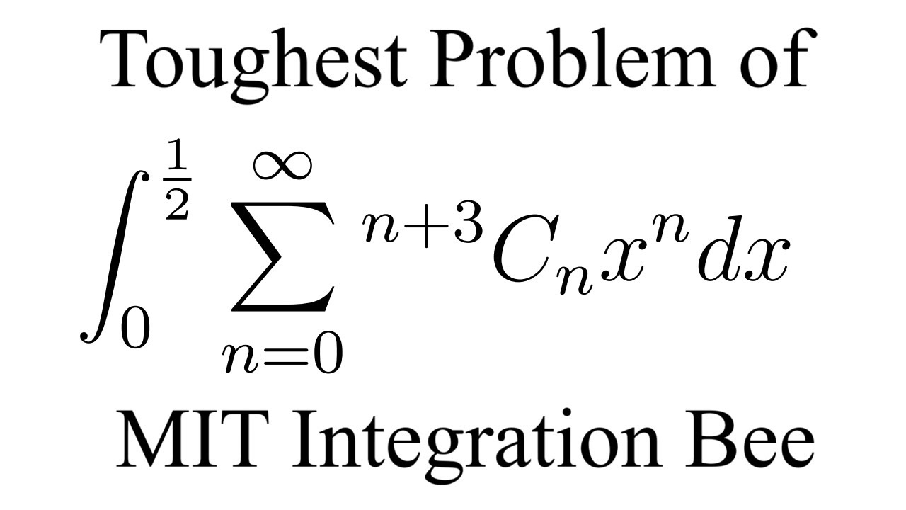 Toughest Problem Of MIT Integration Bee YouTube toughest-problem-of-mit-integration-bee-youtube