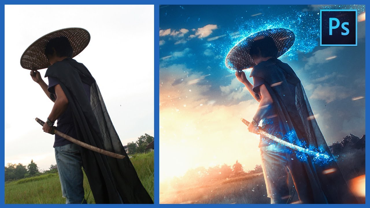 [ Photoshop Manipulation ] BLUE SAMURAI - Editing Tutorial - YouTube