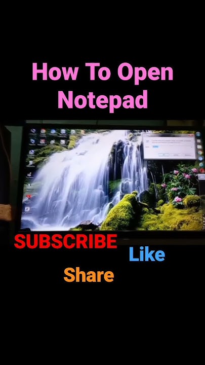 How To Open Notepad। #shorts #shortvideo #trending #trendingshorts #computer #notepad #class ...
