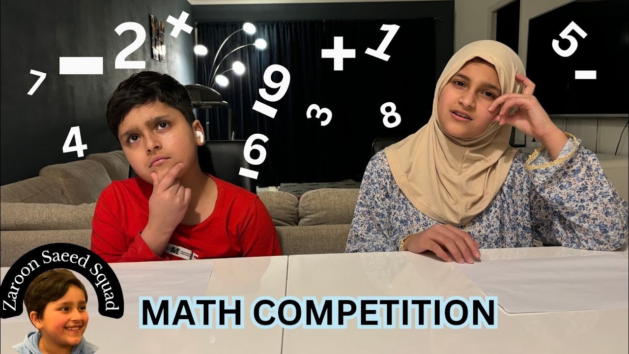 Epic Math Battle: Dua vs Zaroon! Who Will Win? | math competition - YouTube