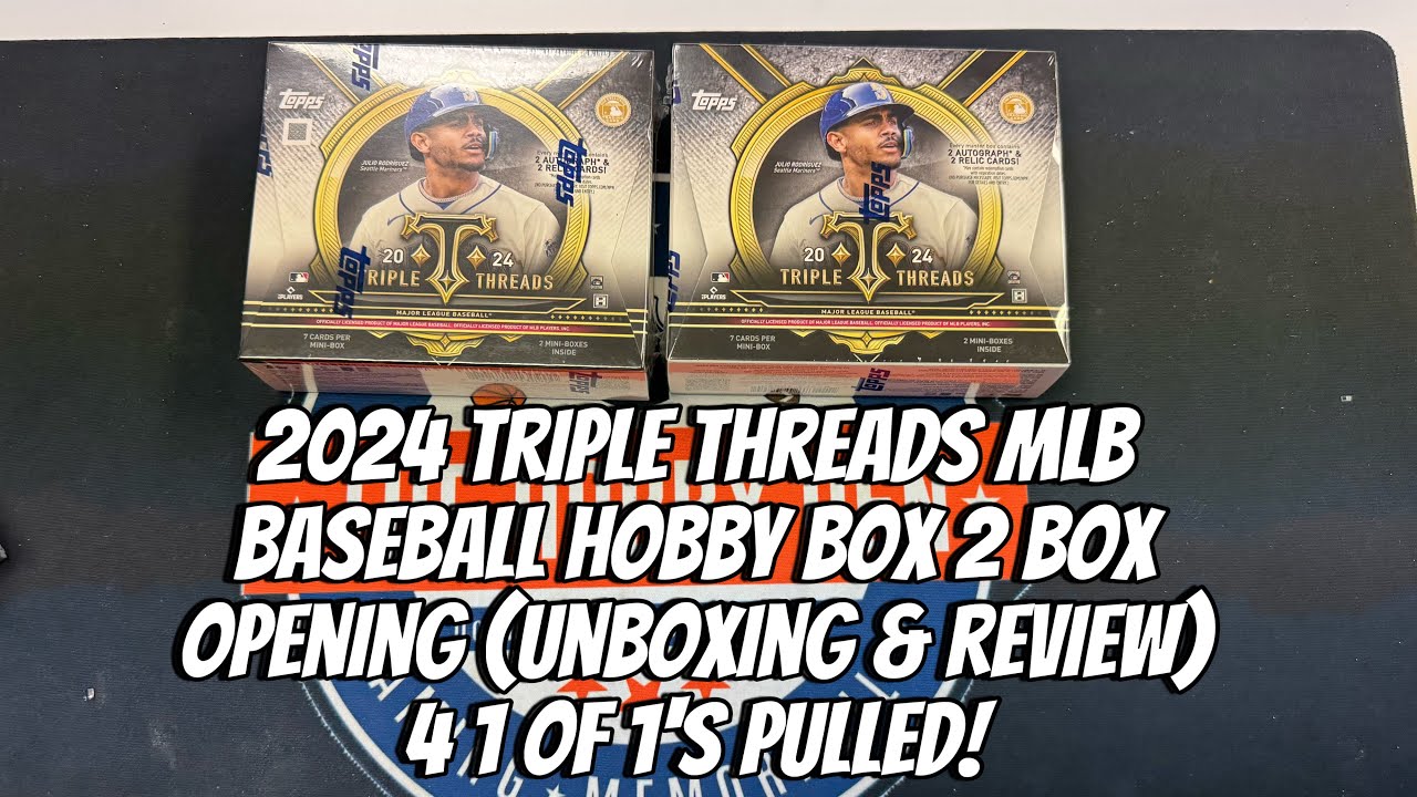 2024 Topps Triple Threads MLB Baseball Hobby Box Opening (4 One of Ones ...