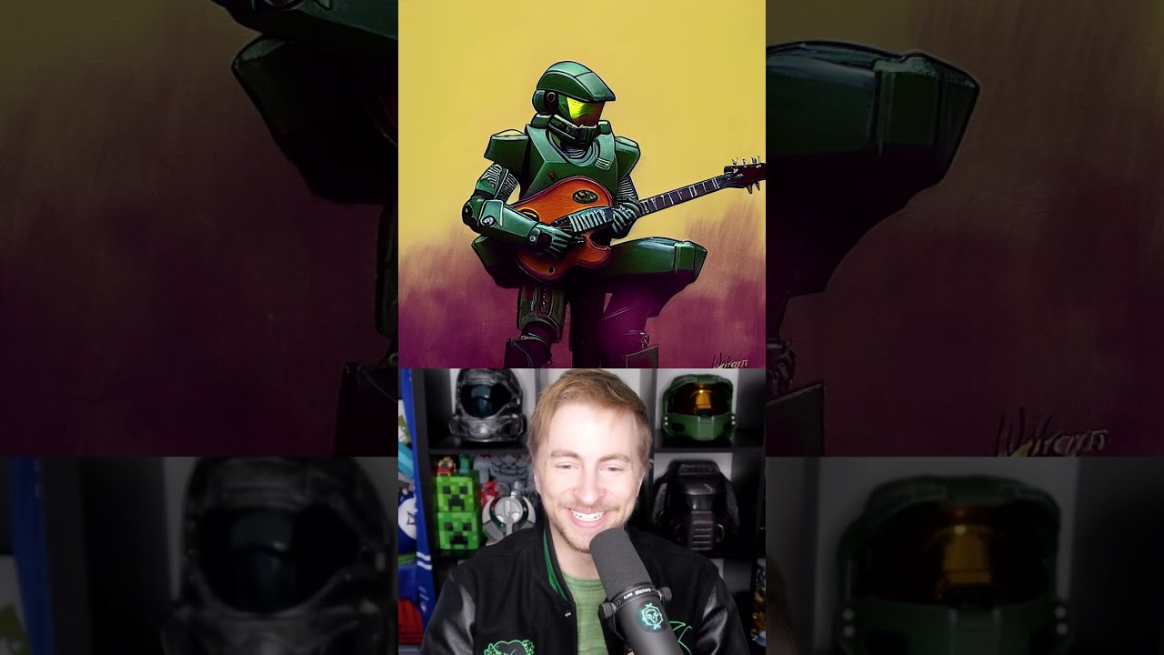 Asking AI to show me "Master Chief Playing Guitar" #shorts #ai #aiart # ...