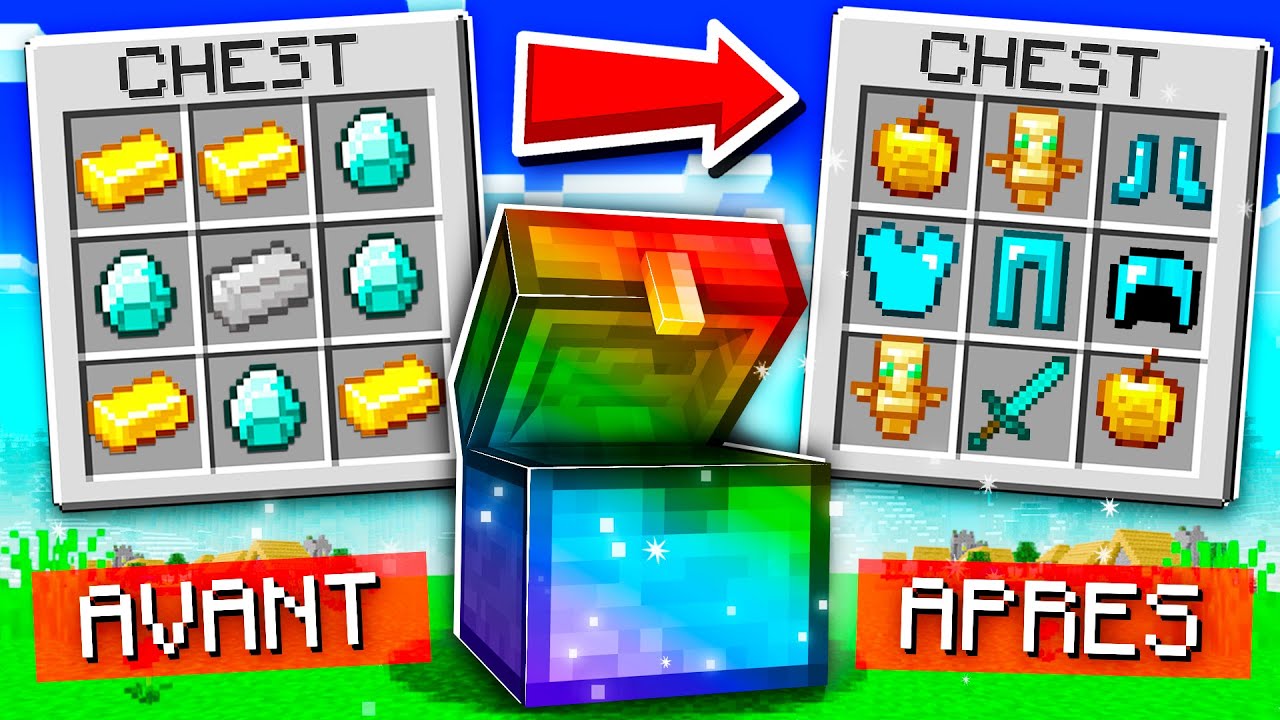 J'ai ajouté des SUPER CHEST à Minecraft ! - YouTube