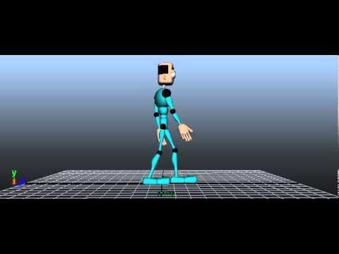 Standard Walk Cycle Side View - YouTube