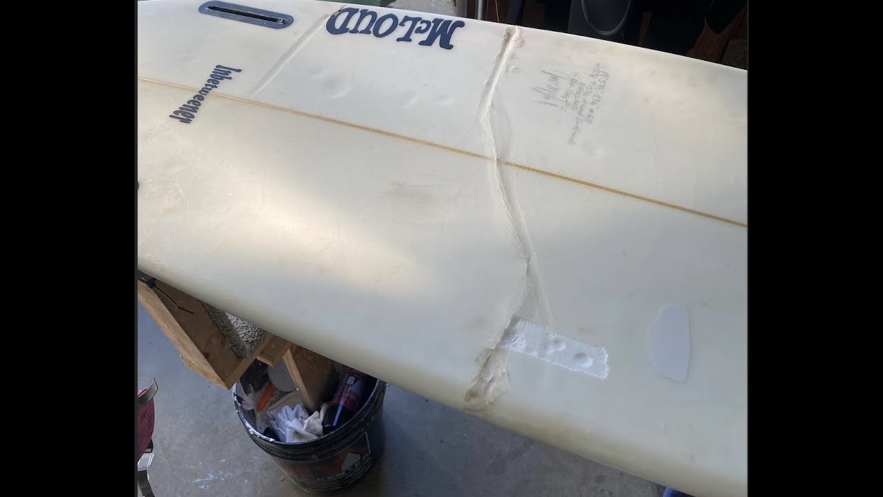 How to Repair a Surfboard (Double Buckle) - YouTube