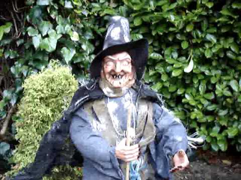 4ft Halloween Cackling Witch With Light Up Eyes - YouTube