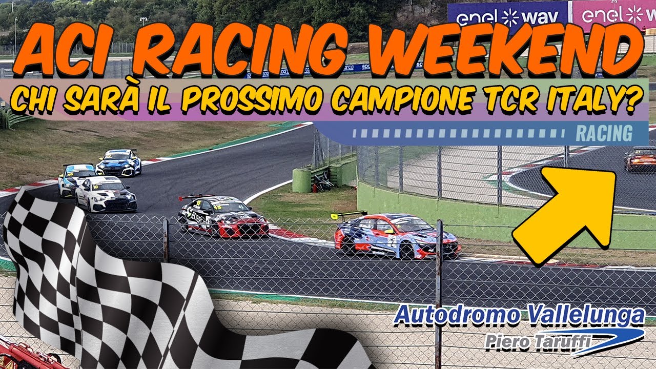 GARA TCR ITALY 14/10/2023 CIRCUITO di VALLELUNGA - TRAFFICO IN PISTA ...