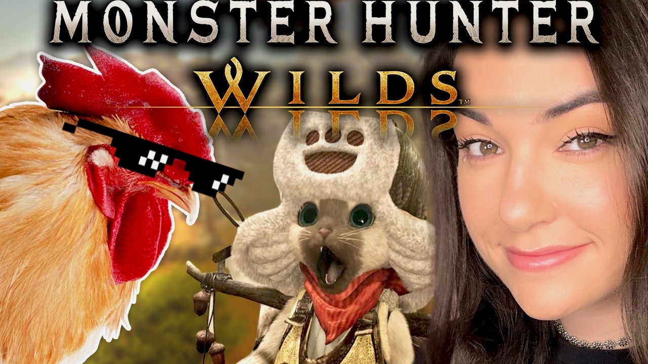 Attacked by a GIANT ROOSTER in Monster Hunter Wilds | Sasha Grey - YouTube