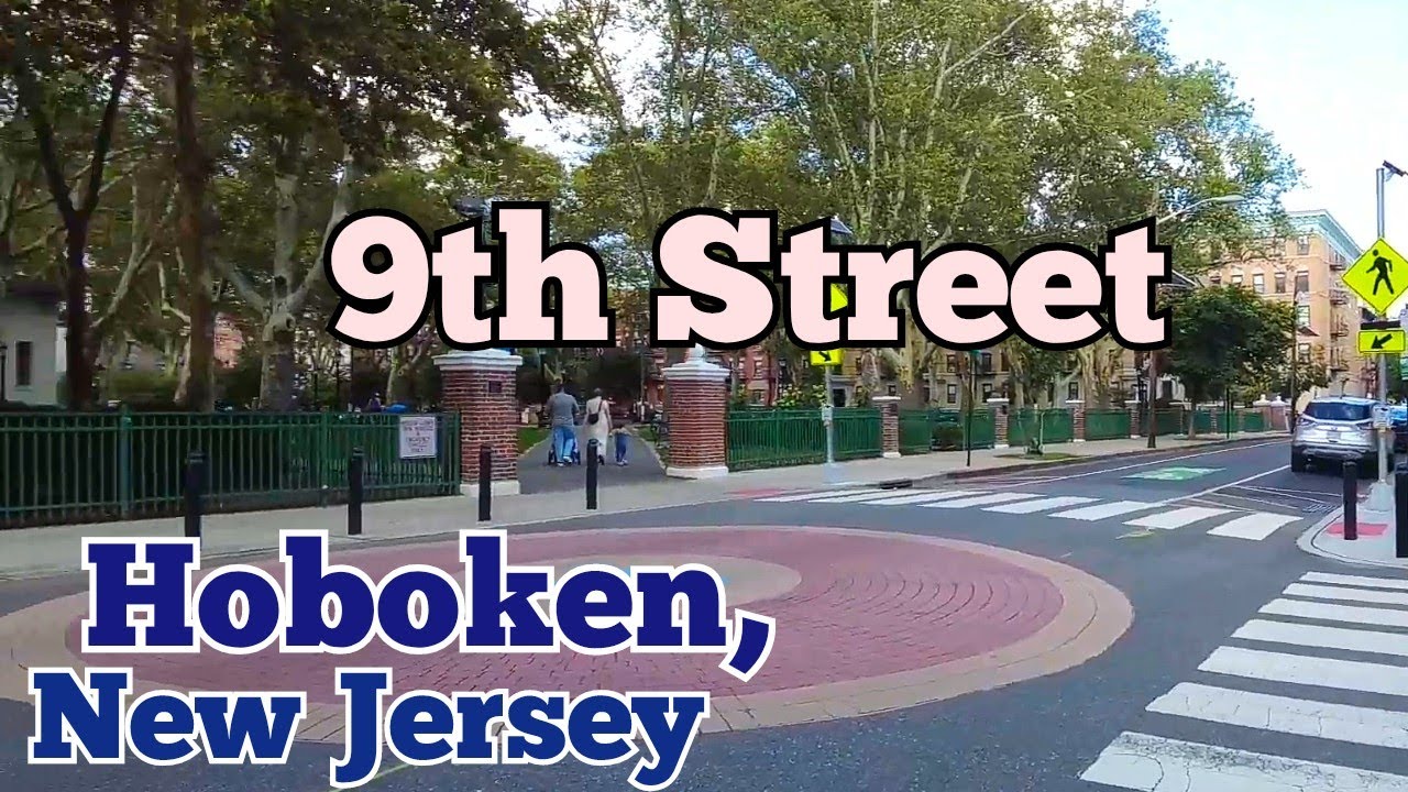 Walking on 9th Street in Hoboken, New Jersey, USA | Jersey City border ...