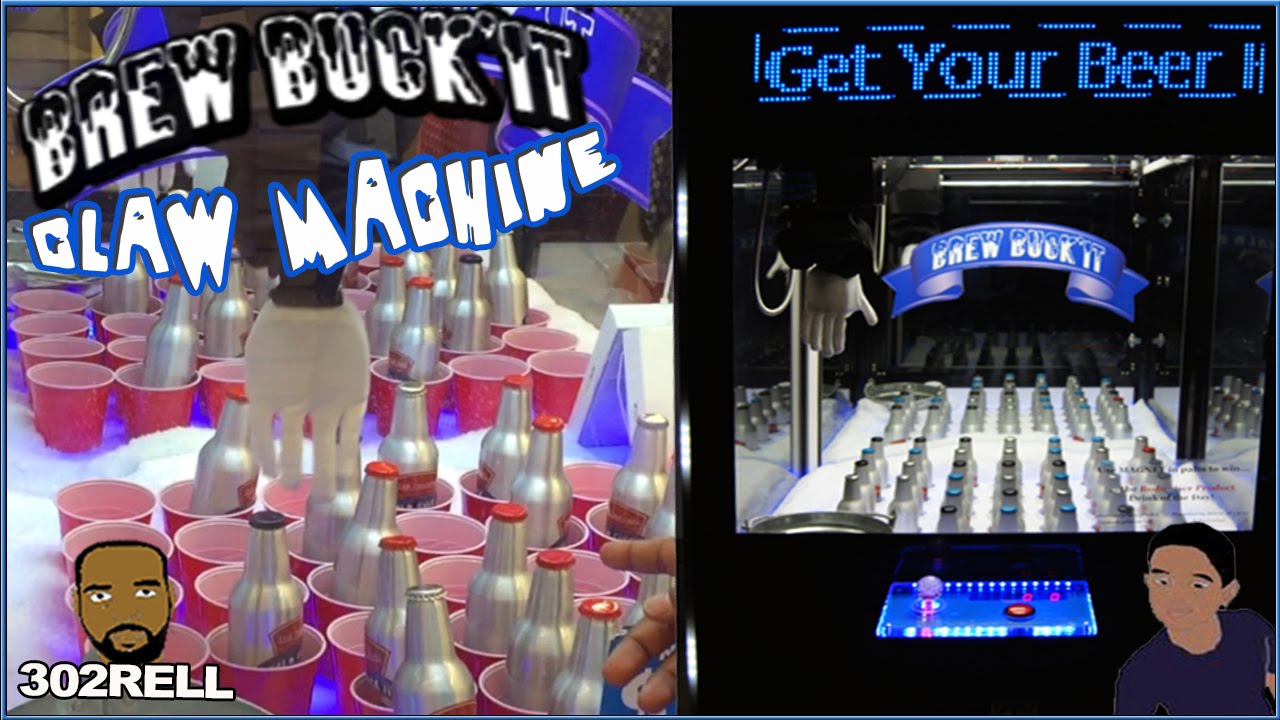 Brew Buck'it Hand Claw Machine aka Brew Bucket Beer Arcade Redemption ...