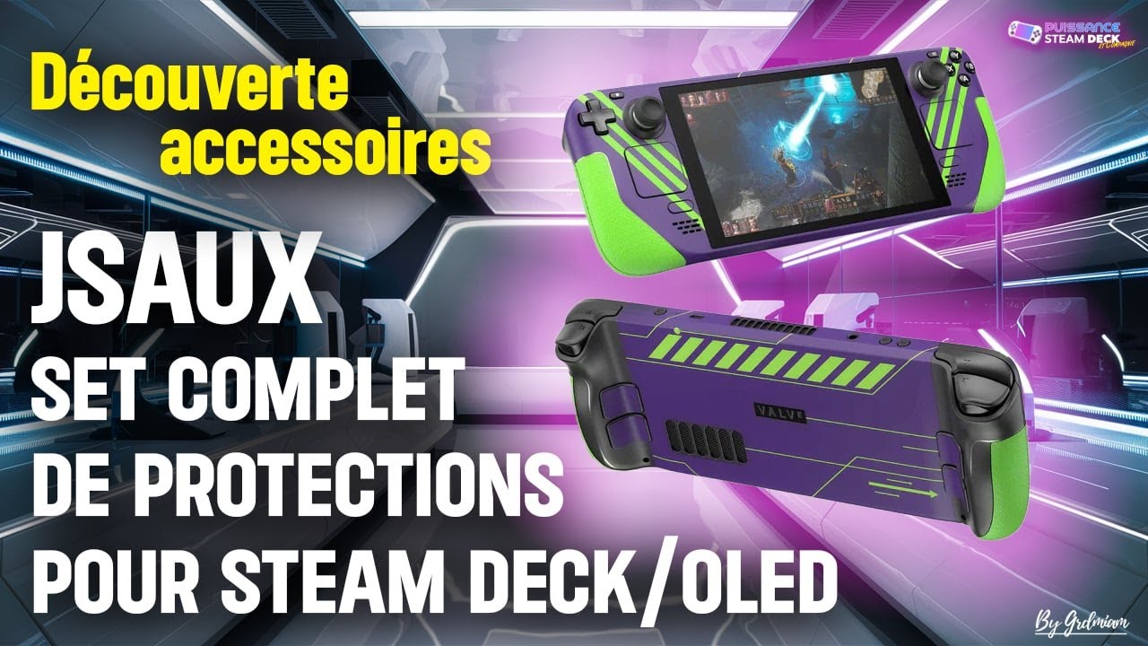 SKIN steam Deck JSAUX, donnez de la couleur à votre console - YouTube