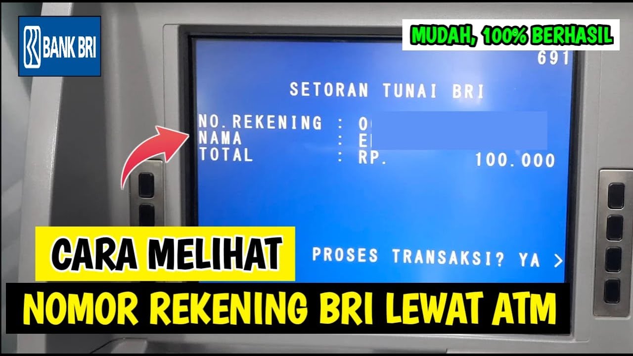 Cara Mengetahui Rekening BRI | Cara Melihat Nomor Rekening BRI - YouTube