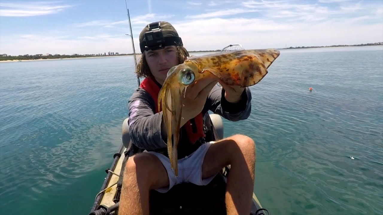 How To Catch Squid Off A Kayak - YouTube