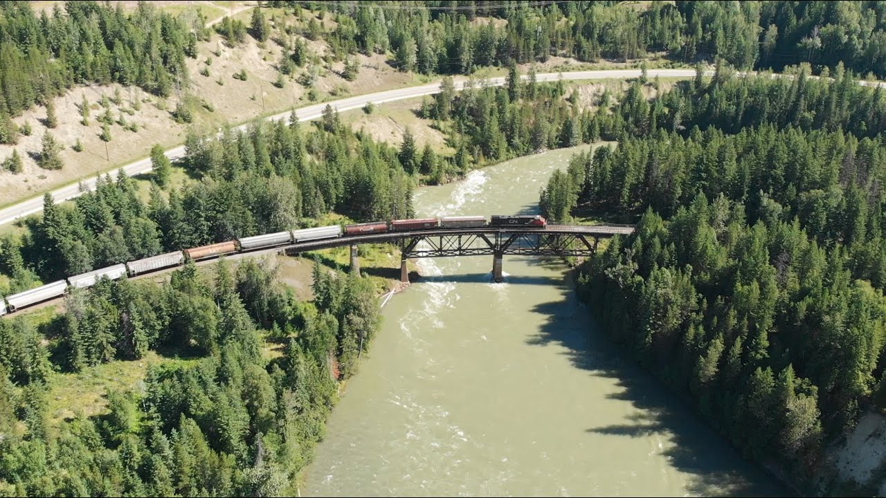 North Thompson river bridge - YouTube