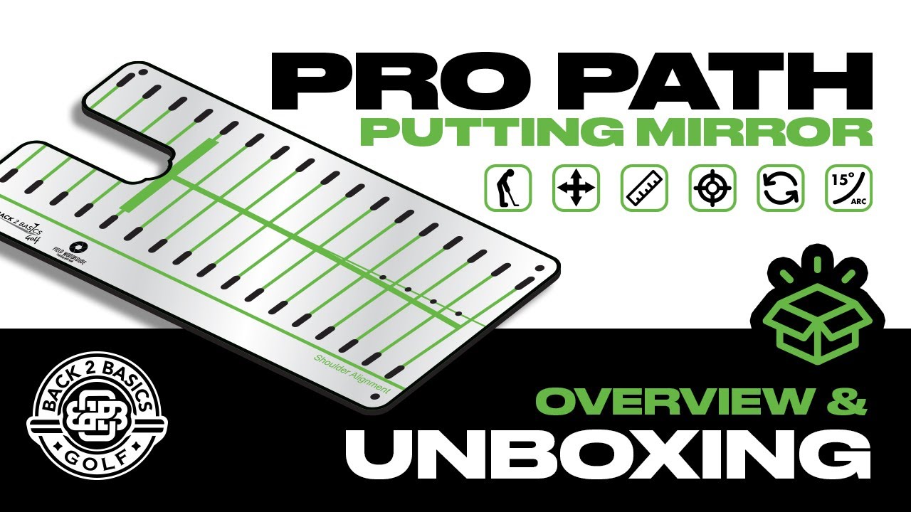 Back 2 Basics Golf | Pro Path Putting Mirror | Overview & Unboxing - YouTube