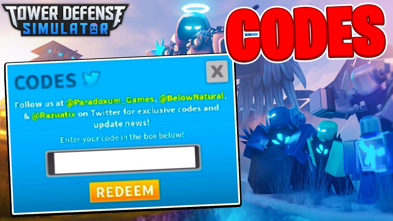 YAY! NEW CODES IN TOWER DEFENSE SIMULATOR! FINALLY! Roblox Tds - YouTube