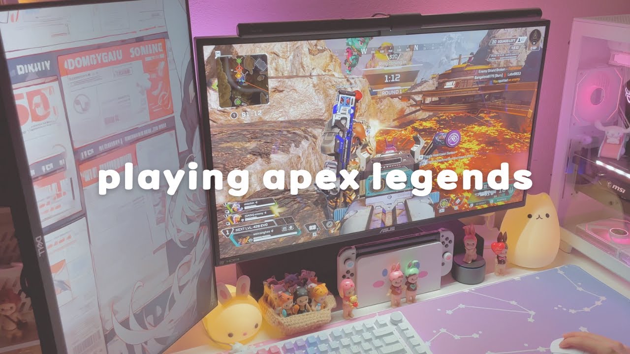 gaming vlog 🎮🎧 | cozy setup, battle royale, seer, apex legends - YouTube