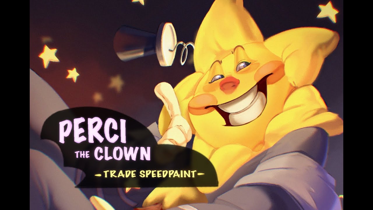 Perci the clown | ART TRADE SPEEDPAINT - YouTube