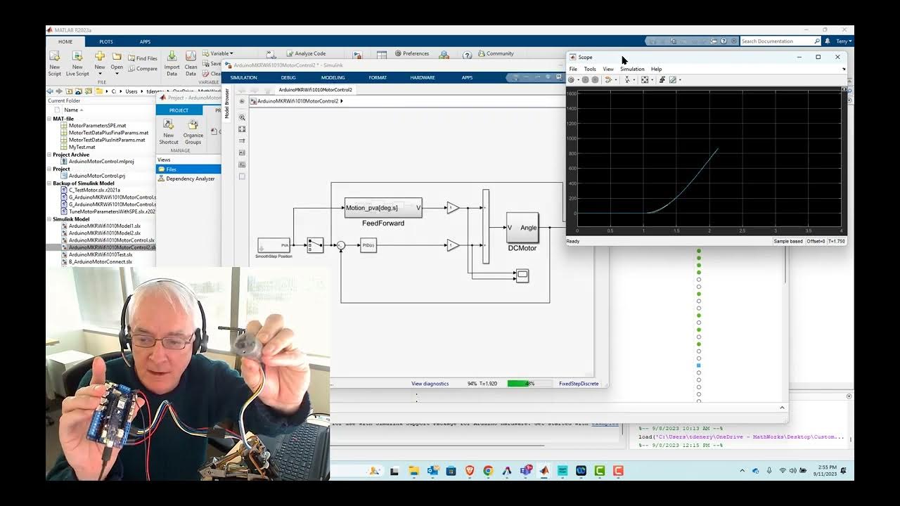 Engineers Studio #60 -- Motor Control with Simulink and Arduino Hardware - YouTube