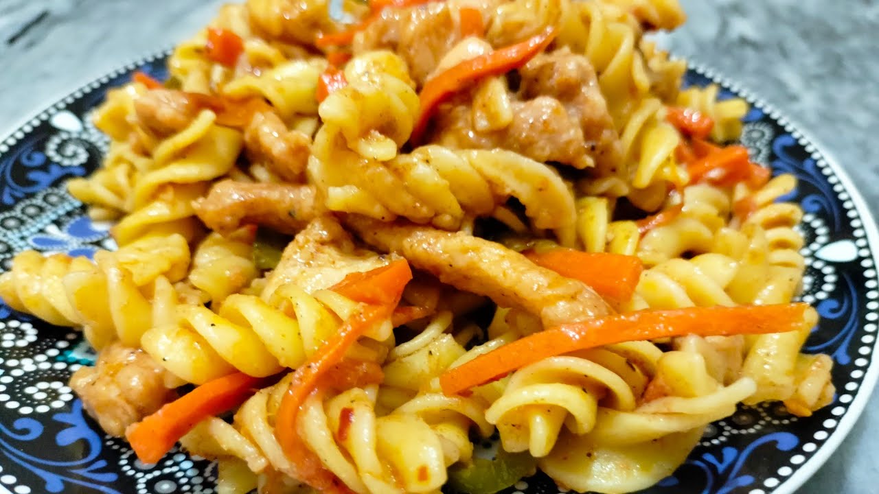 Chicken Twister Macronies | Spicy Chicken Macronies | Recipe By Al ...